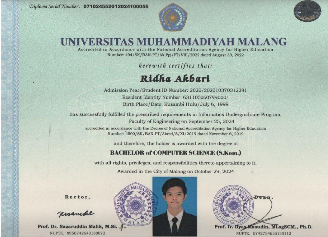 Foto Profil Ridha Akbari